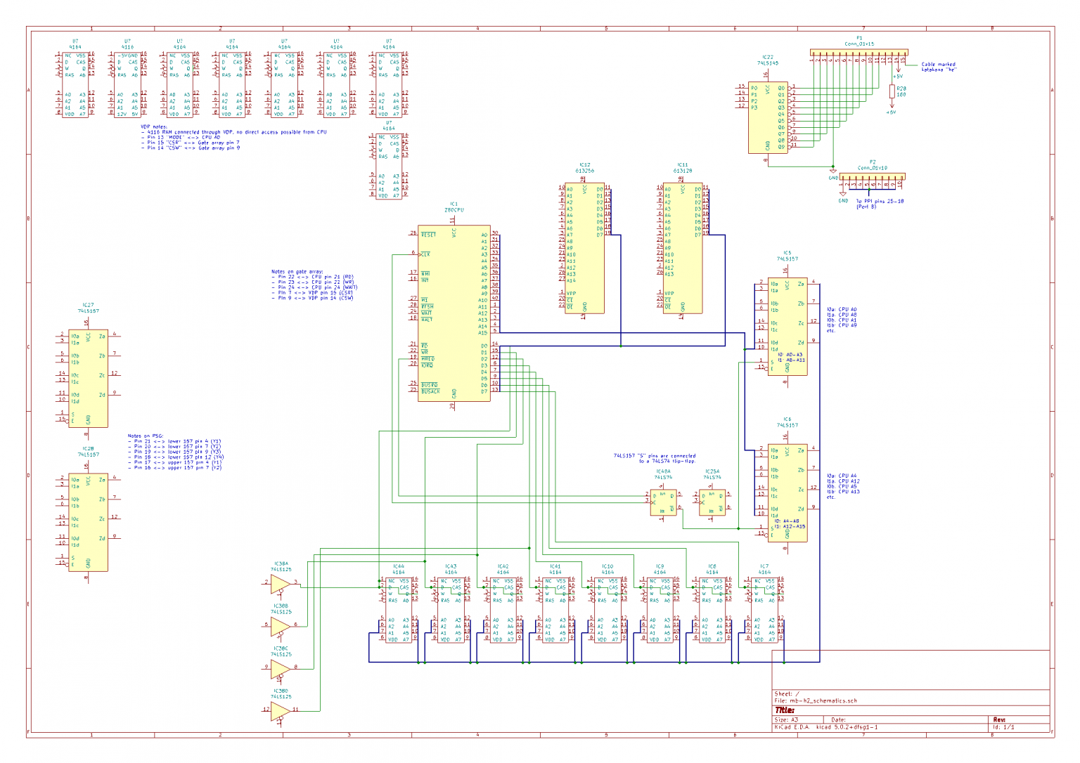 Hitachi MB H2 (MSX) partial schematics and repair – The Qiqitori Blogs